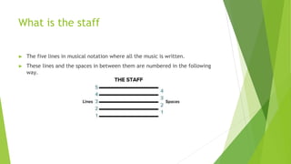Musical notation part 1- lines used in music | PPTX