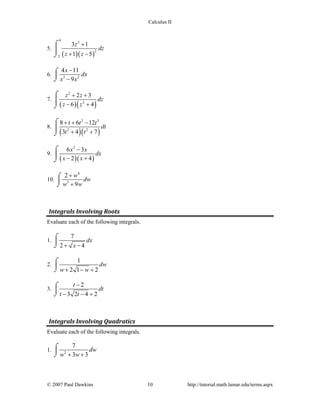 Calc ii complete_practice | PDF