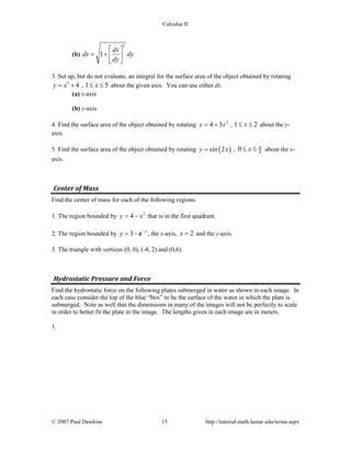 Calc ii complete_practice | PDF
