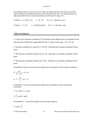 Calc ii complete_practice | PDF