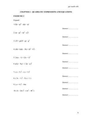 F4 02 Quadratic Expressions And | PDF
