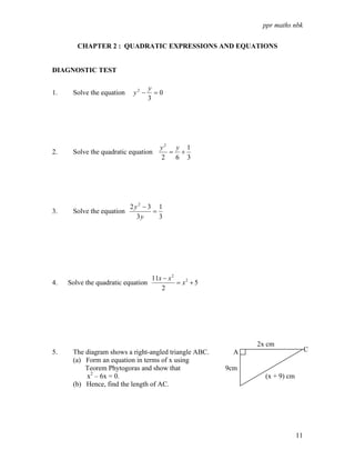 F4 02 Quadratic Expressions And | PDF