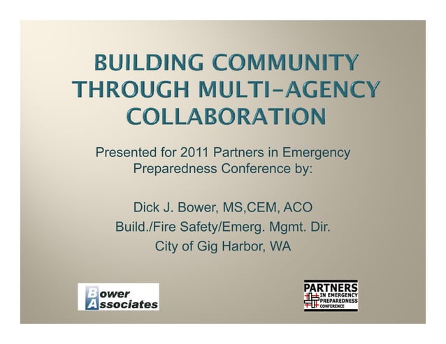 Building Community through Multi-Agency Collaboration | PPT
