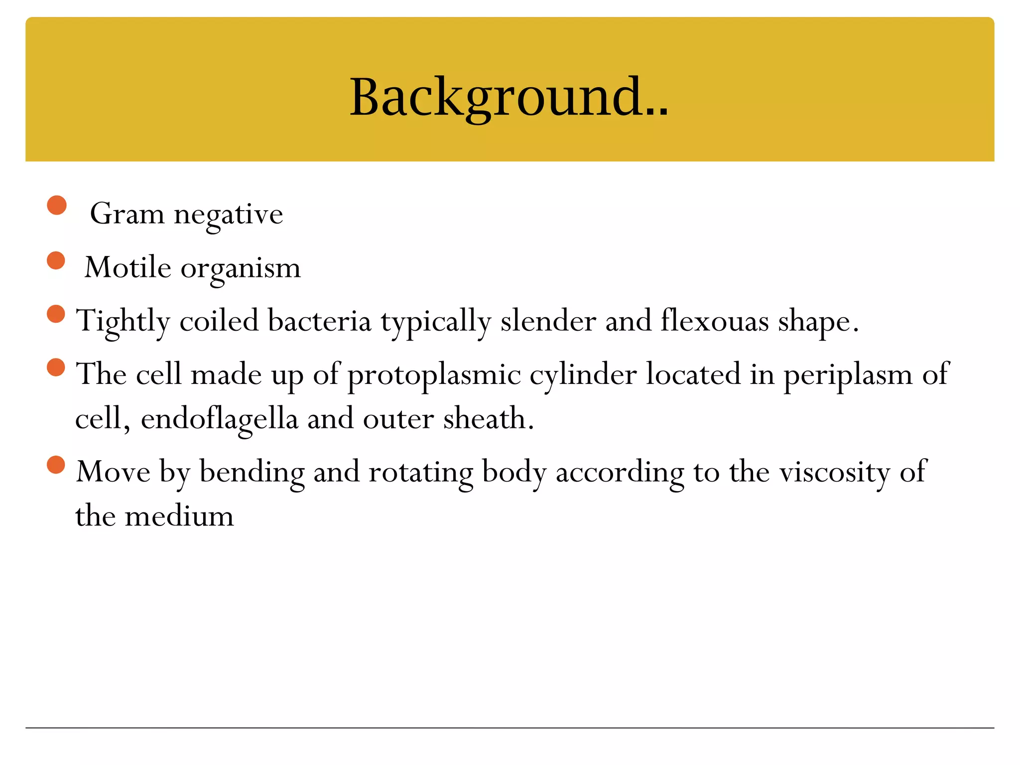 Spirochaetes | PPT