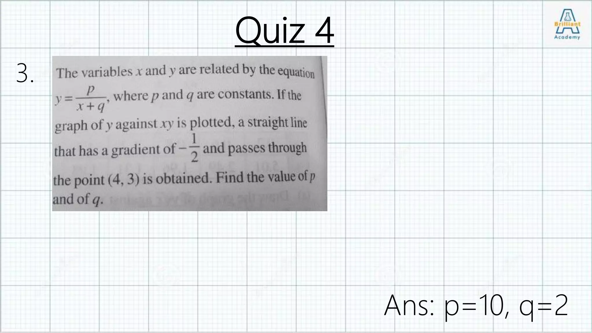 Form 4 Add Maths Chapter 6 Linear Law | PPTX