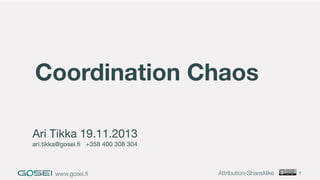 Coordination Chaos | PDF