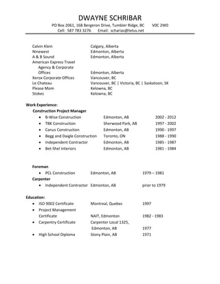 Resume - Dwayne1 | PDF