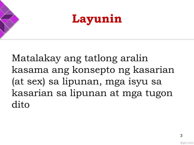 Mga Isyu sa Kasarian/Araling Panlipunan 10 | PPT