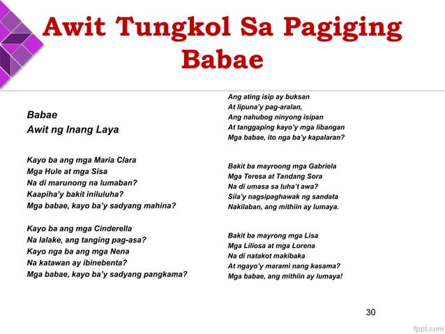 Mga Isyu sa Kasarian/Araling Panlipunan 10 | PPT