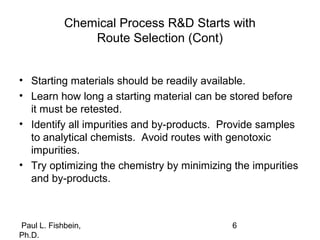 Process Research and Development Chemistry 15 03 31 | PPT