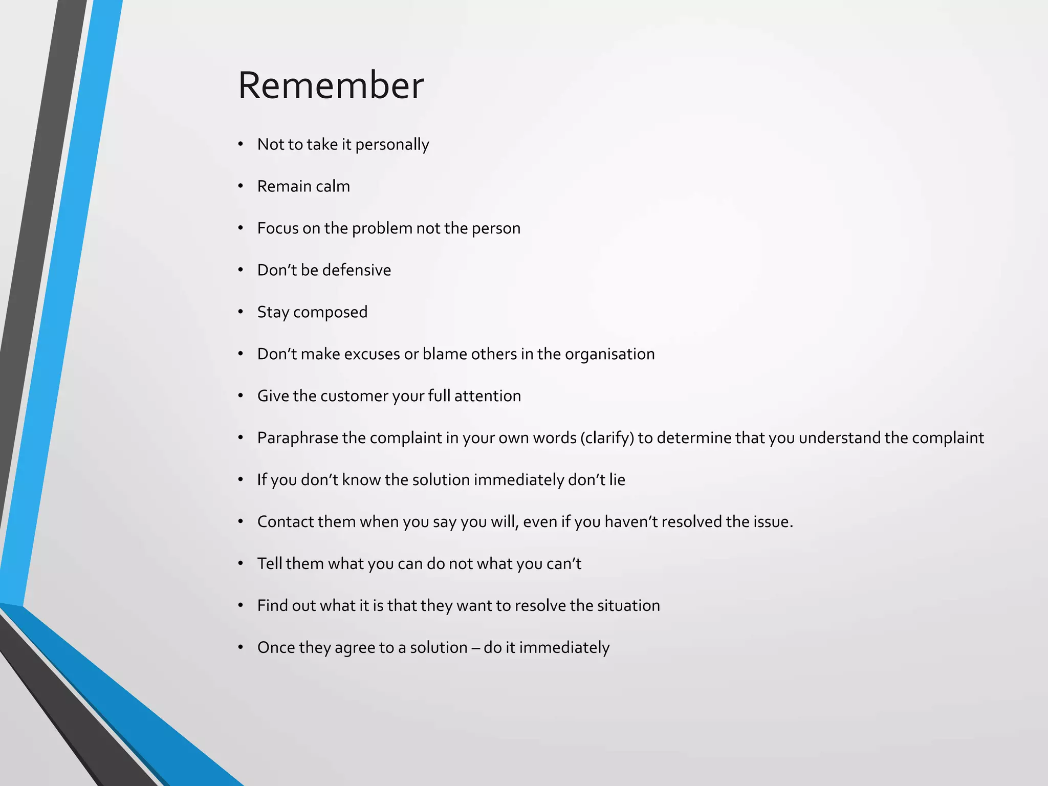 Complaint Handling Training Presentation | PPTX