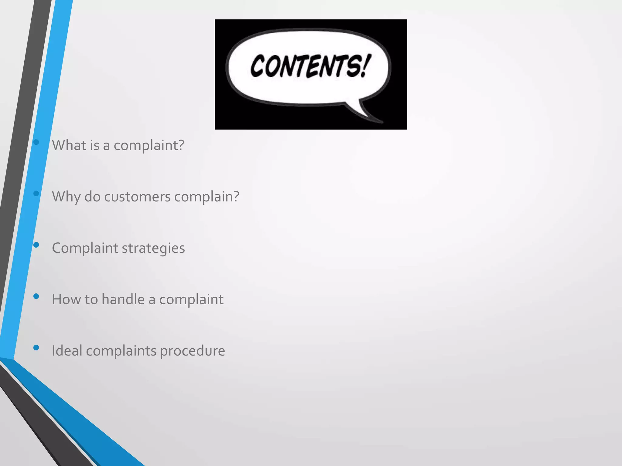 Complaint Handling Training Presentation | PPTX