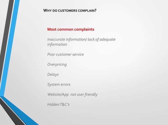 Complaint Handling Training Presentation | PPTX