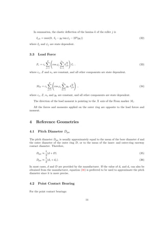 Formulations of Calculating Load Forces for Universally Loaded Bearings ...