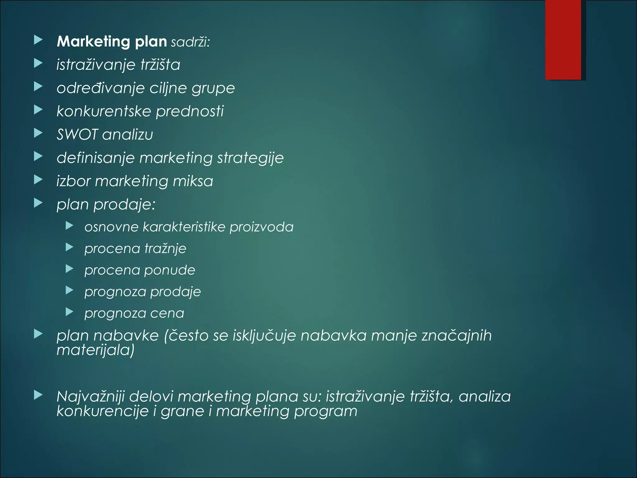 Biznis plan III | PPT