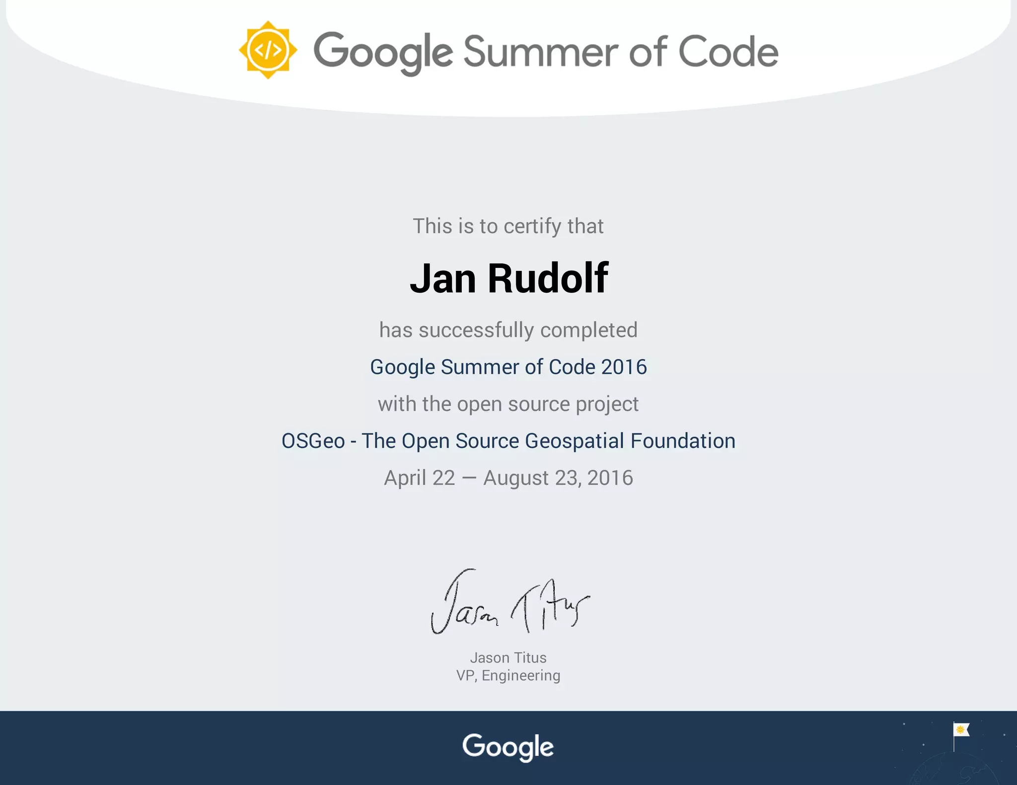 gsoc_student for Jan Rudolf | PPT
