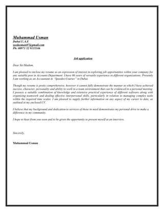 Usman MBA | DOC