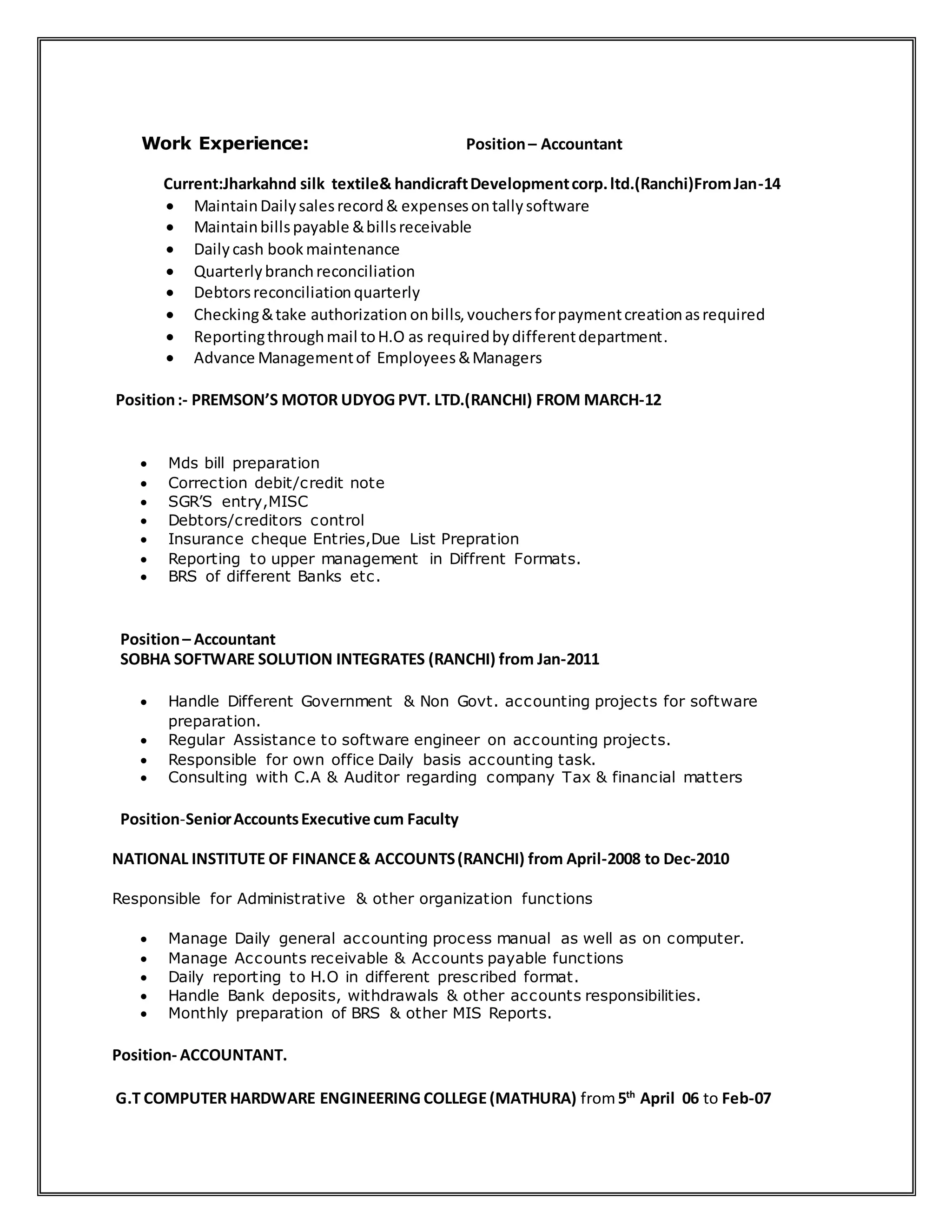 Nitin Kumar Resume | PDF