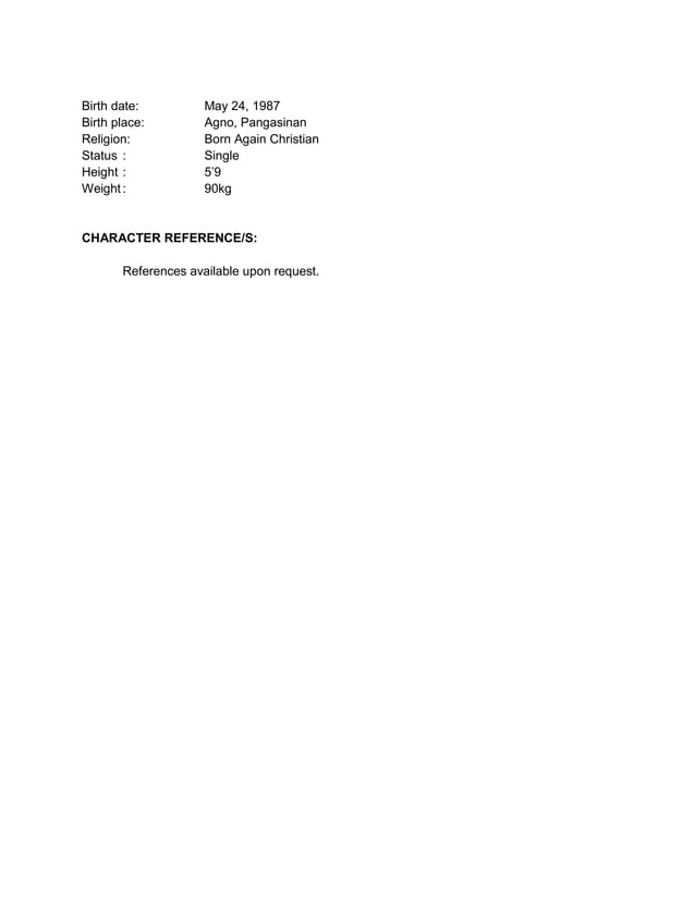 RAW RESUME_Rolan Montajes | PDF | Fitness and Exercise | Healthy Living