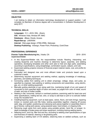 D.Adney developer resume | PDF