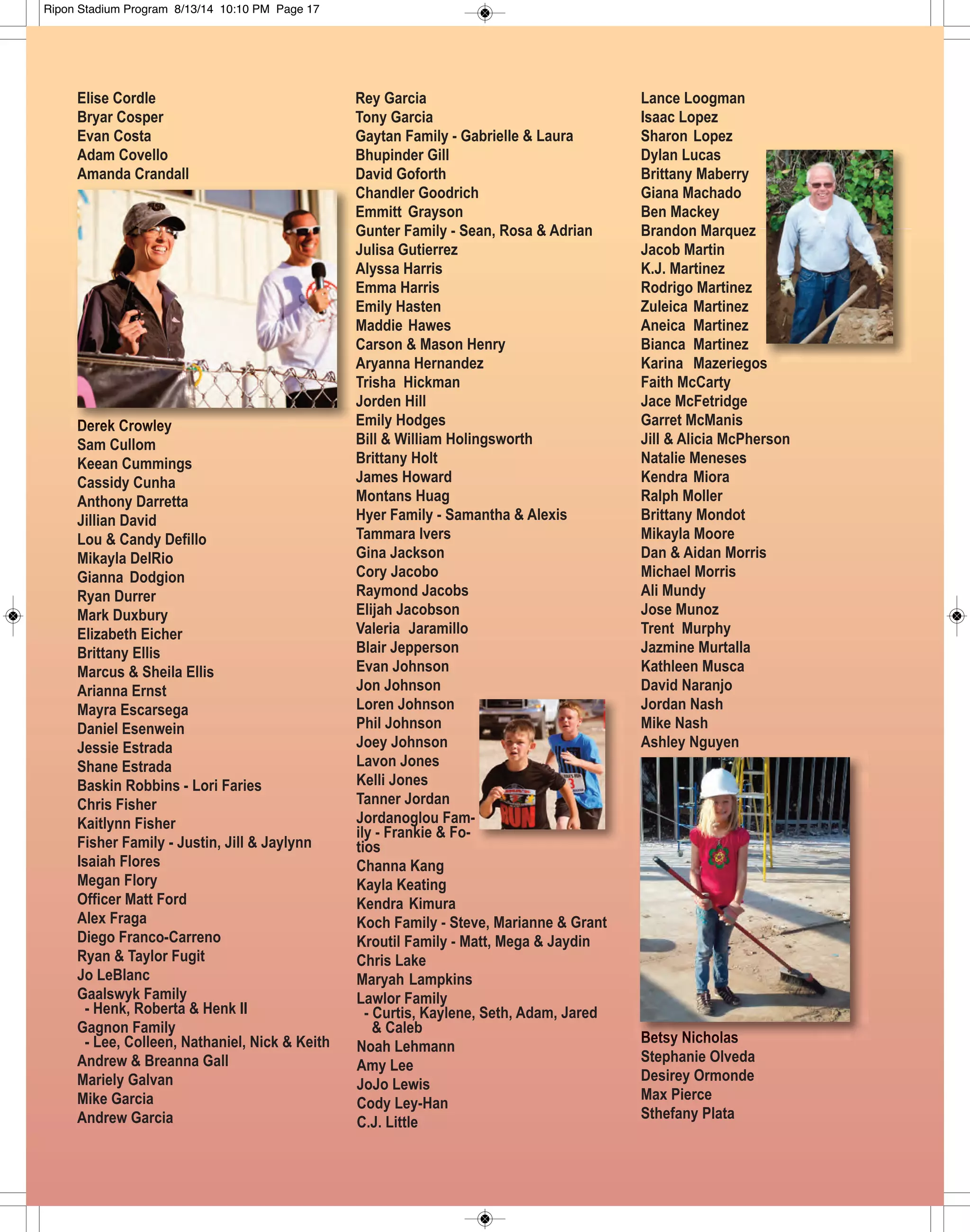 Stadium Celebration Program 2014 | PDF