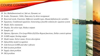 Introduction of GAMS Software | PDF