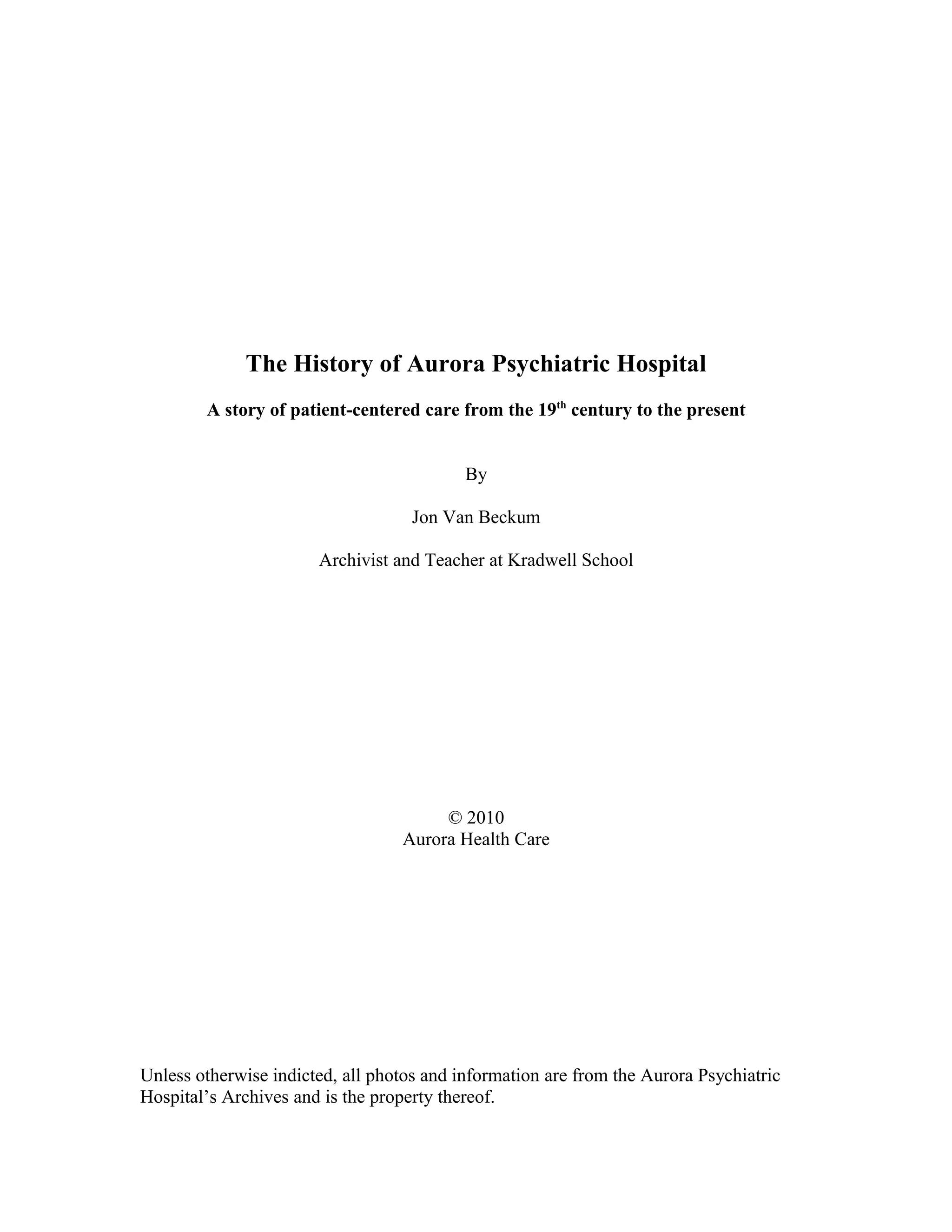 History of APH booklet | DOC