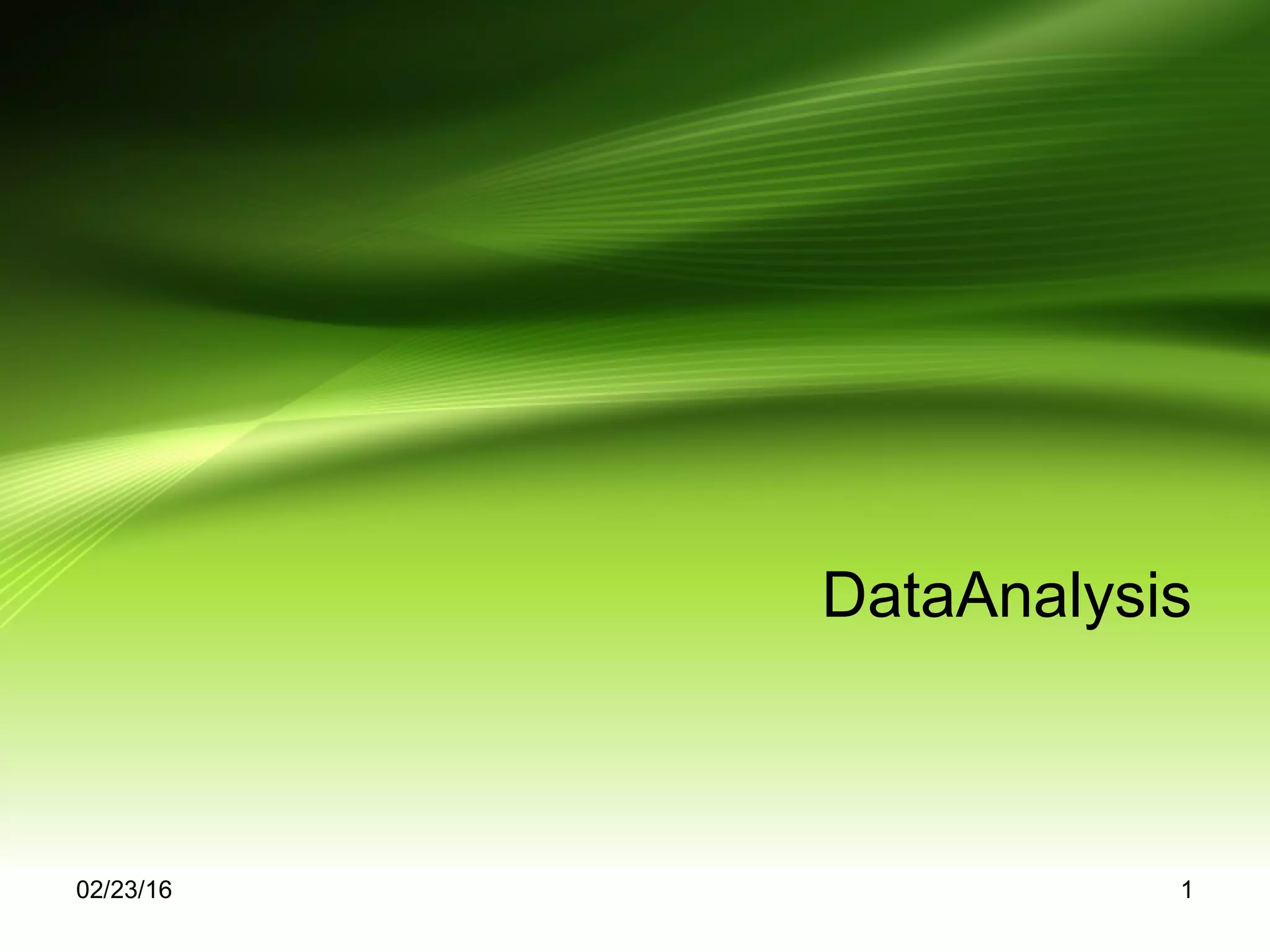 DataAnalysis | PPT
