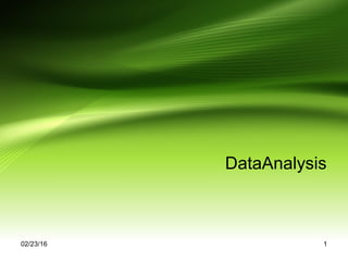 DataAnalysis | PPT