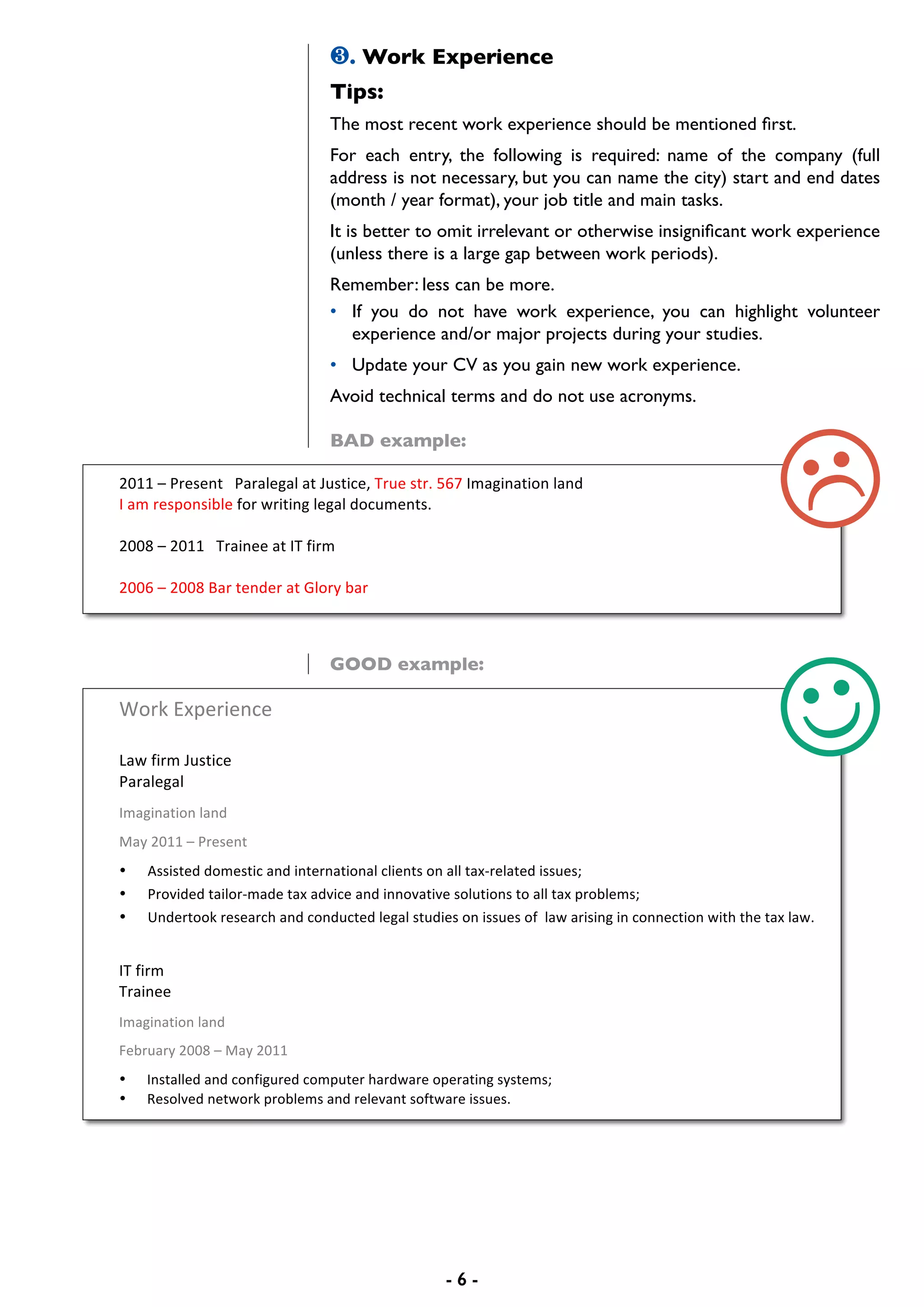 Guidelines for CV Preparation (NATO) | PDF
