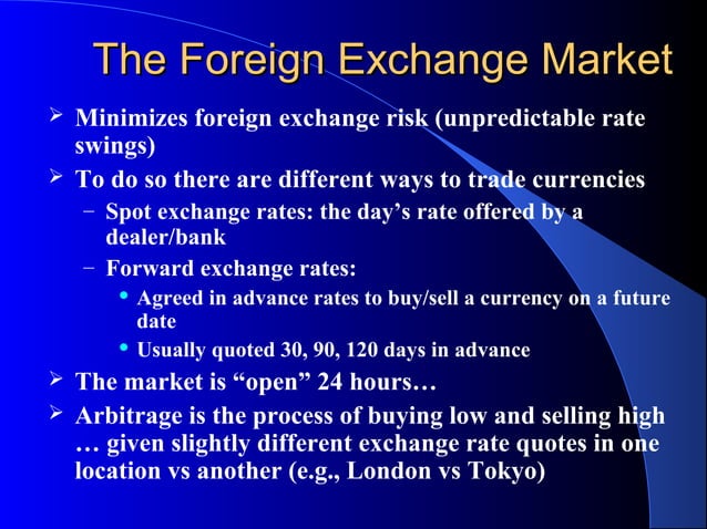 Overview of forex market | PPT
