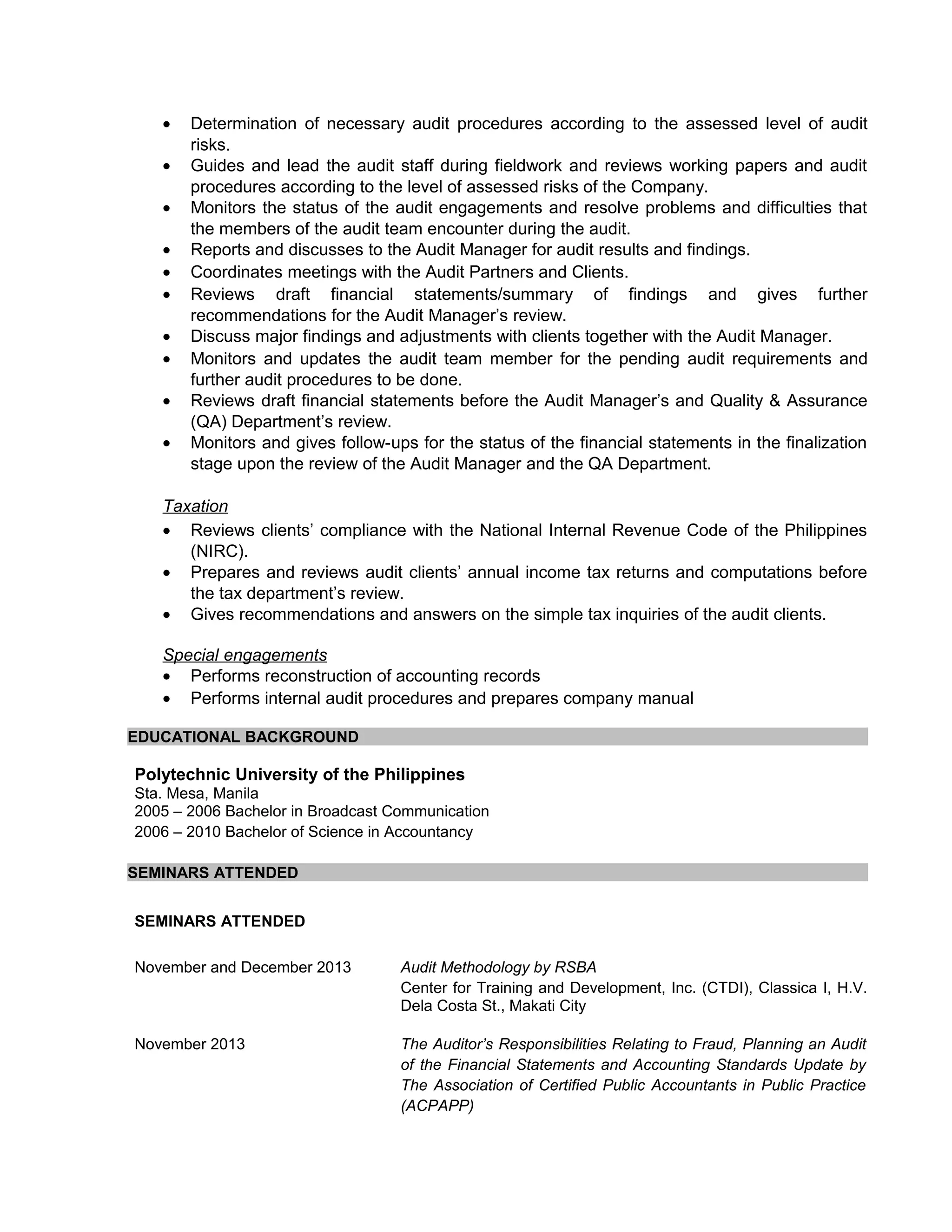 Resume - updated | DOC