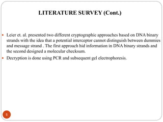 DNA based Cryptography_Final_Review | PPT