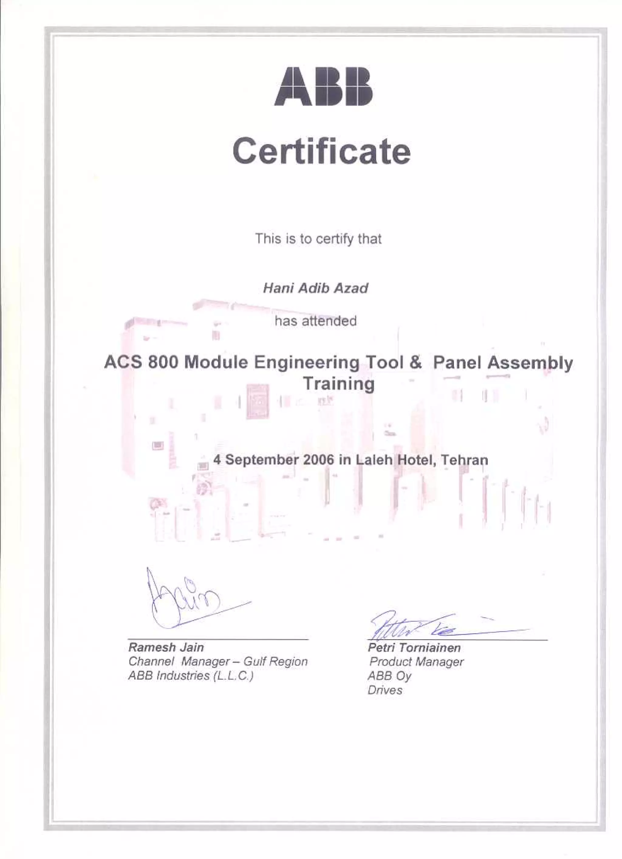 ACS800-04 CERTIFICATE | PDF