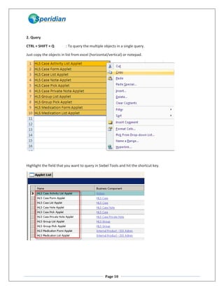 Siebel Power Tools_User Guide_V0.1 | PDF
