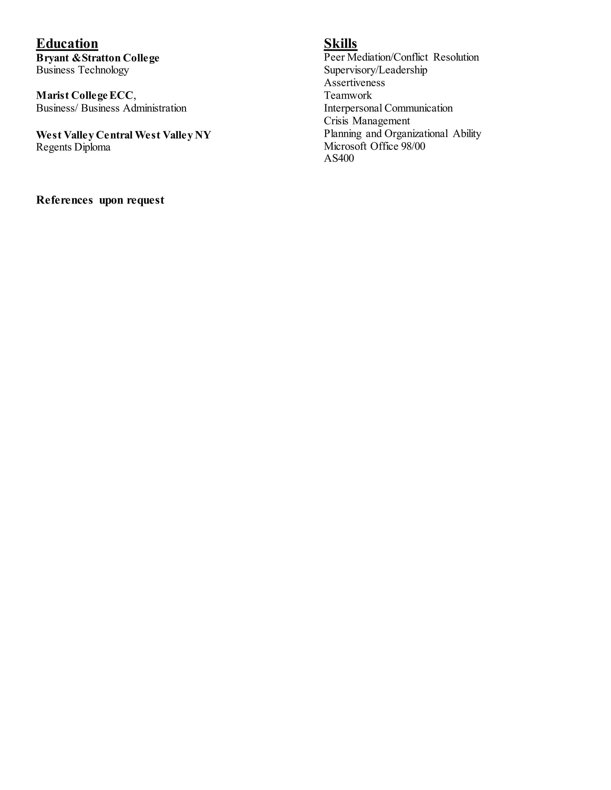 Dwayne Warren Resume | PDF