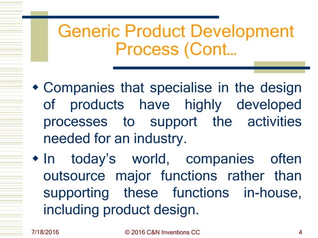 Product Development Process-18Jul2016 | PPT