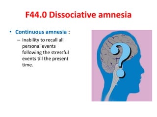 F44 dissociative (conversion disorders) | PPTX