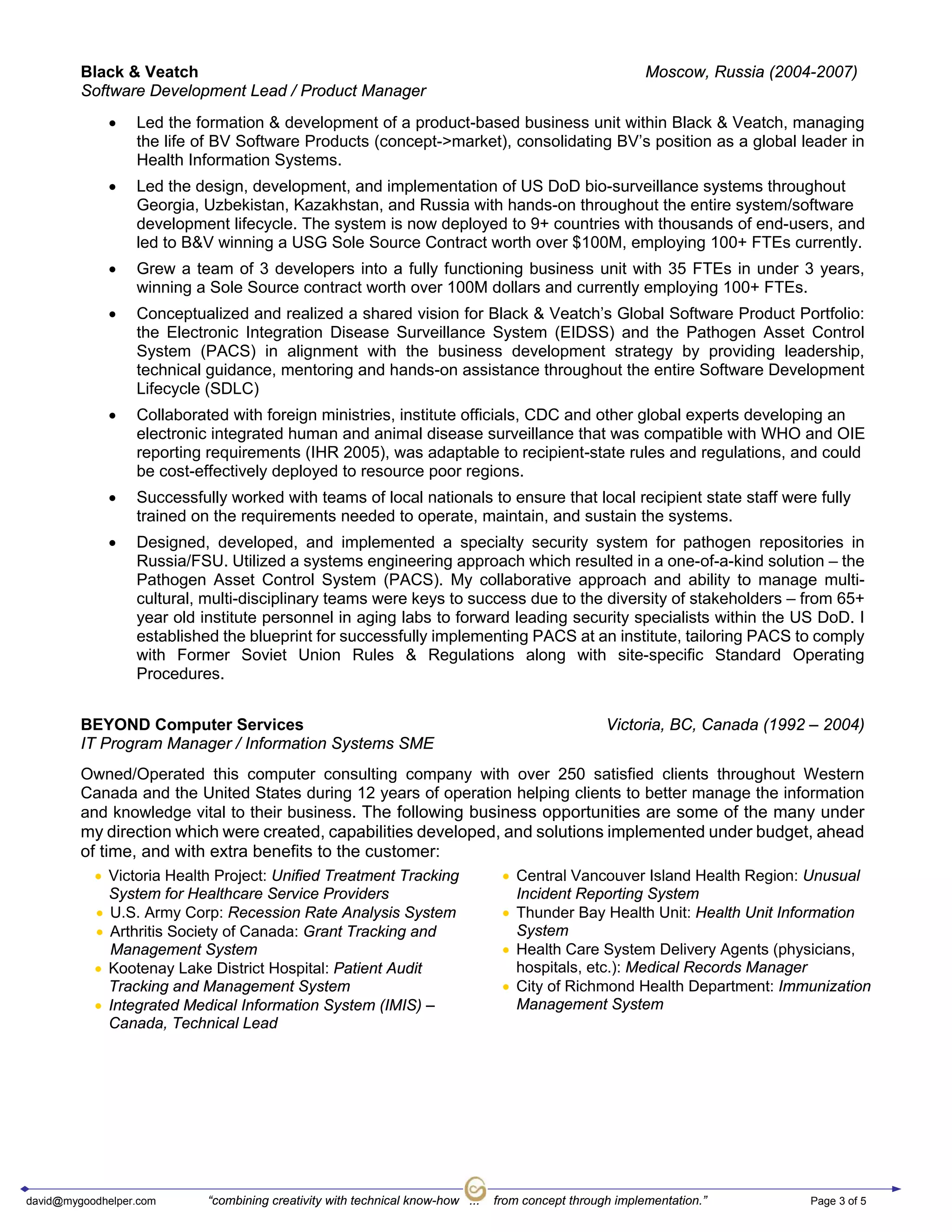 Capture and Proposal Manager (David Margison) | PDF