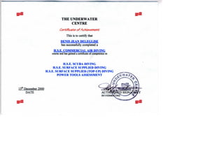 Denis Deleglise HSE part 1 certif | PDF