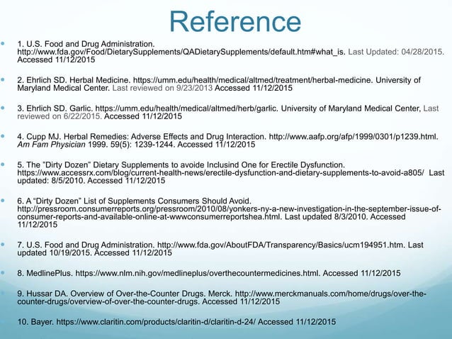 Herbal and OTC poster | PPT