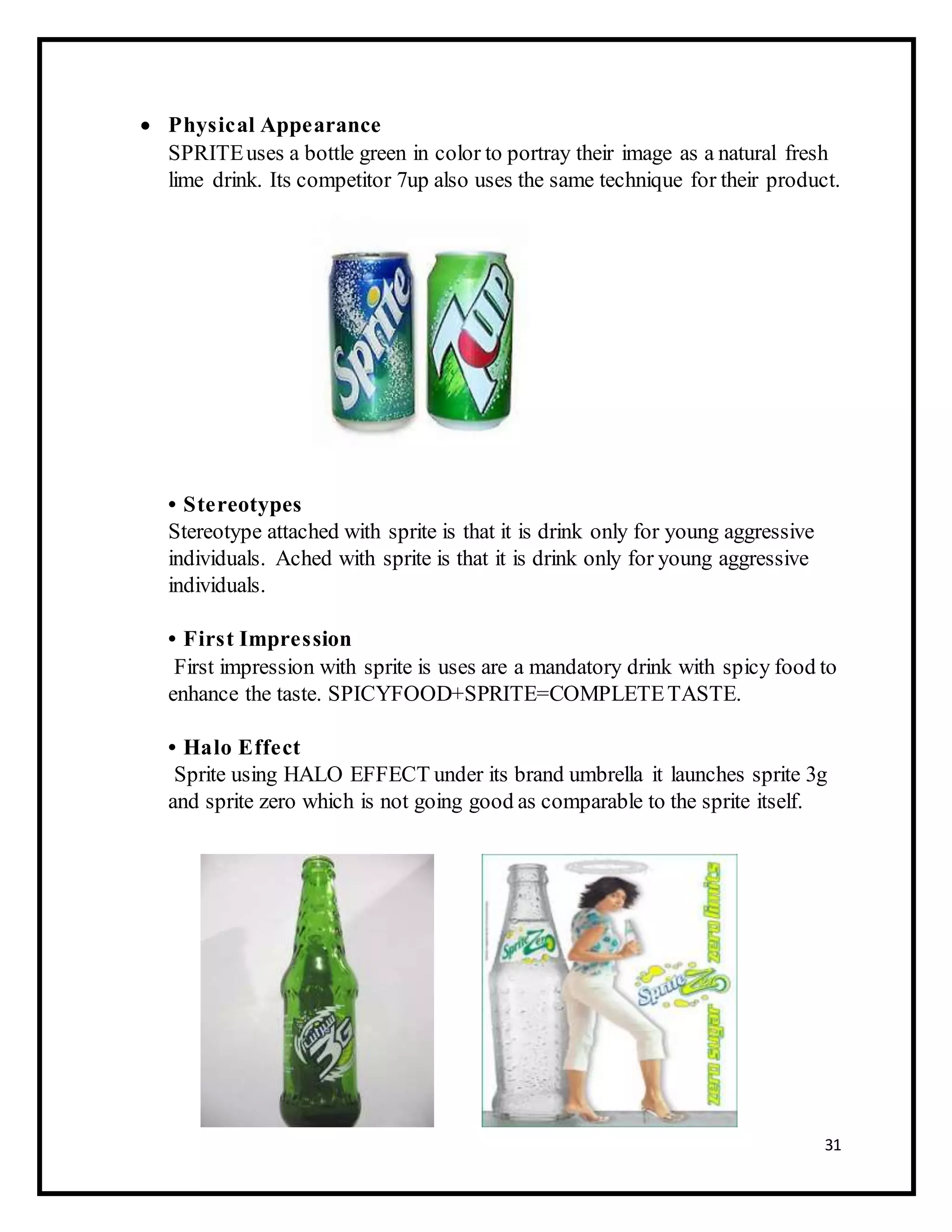 Sprite report For Consumer Behaviour | DOCX