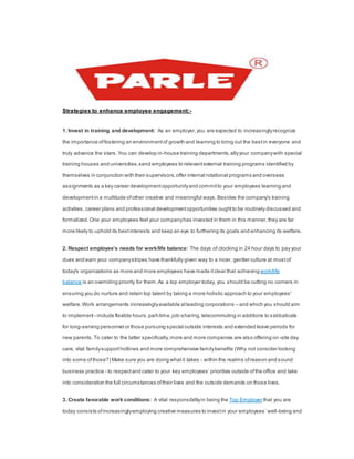 Parle G Report | DOCX