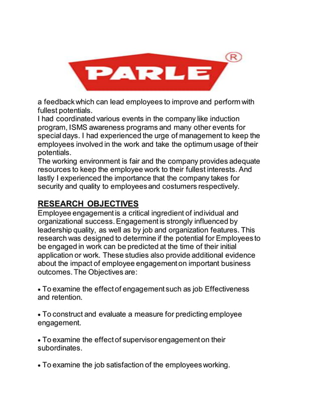 Parle G Report | DOCX | Business Administration | Business
