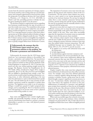 Is P.L. 86-272 Unconstitutional | PDF