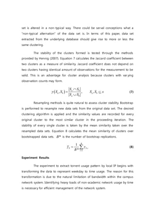Network Flow Pattern Extraction by Clustering Eugine Kang | PDF