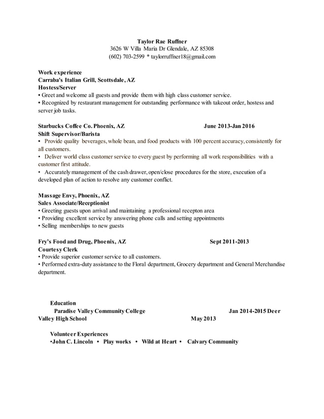 RESUME-TaylorRuffner | PDF