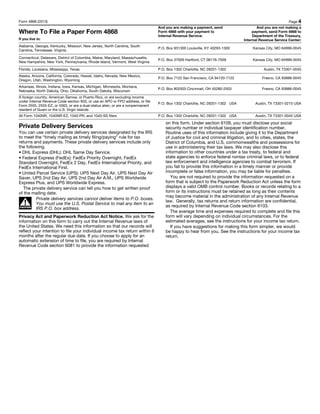 F4868 extention - 2013 | PDF | Business Accounting & Finance | Business