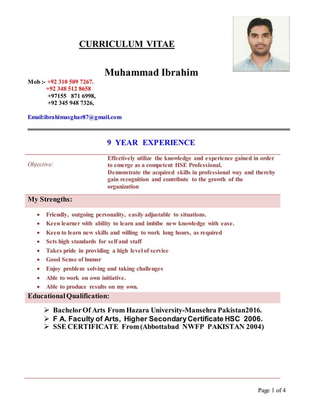 ( IBRAHIM CV ) | PDF