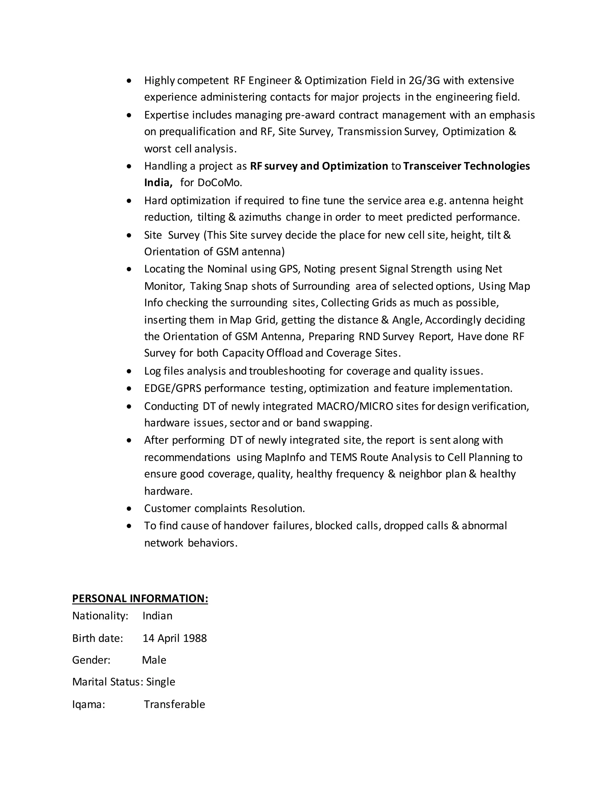 SAHEEM CV | PDF